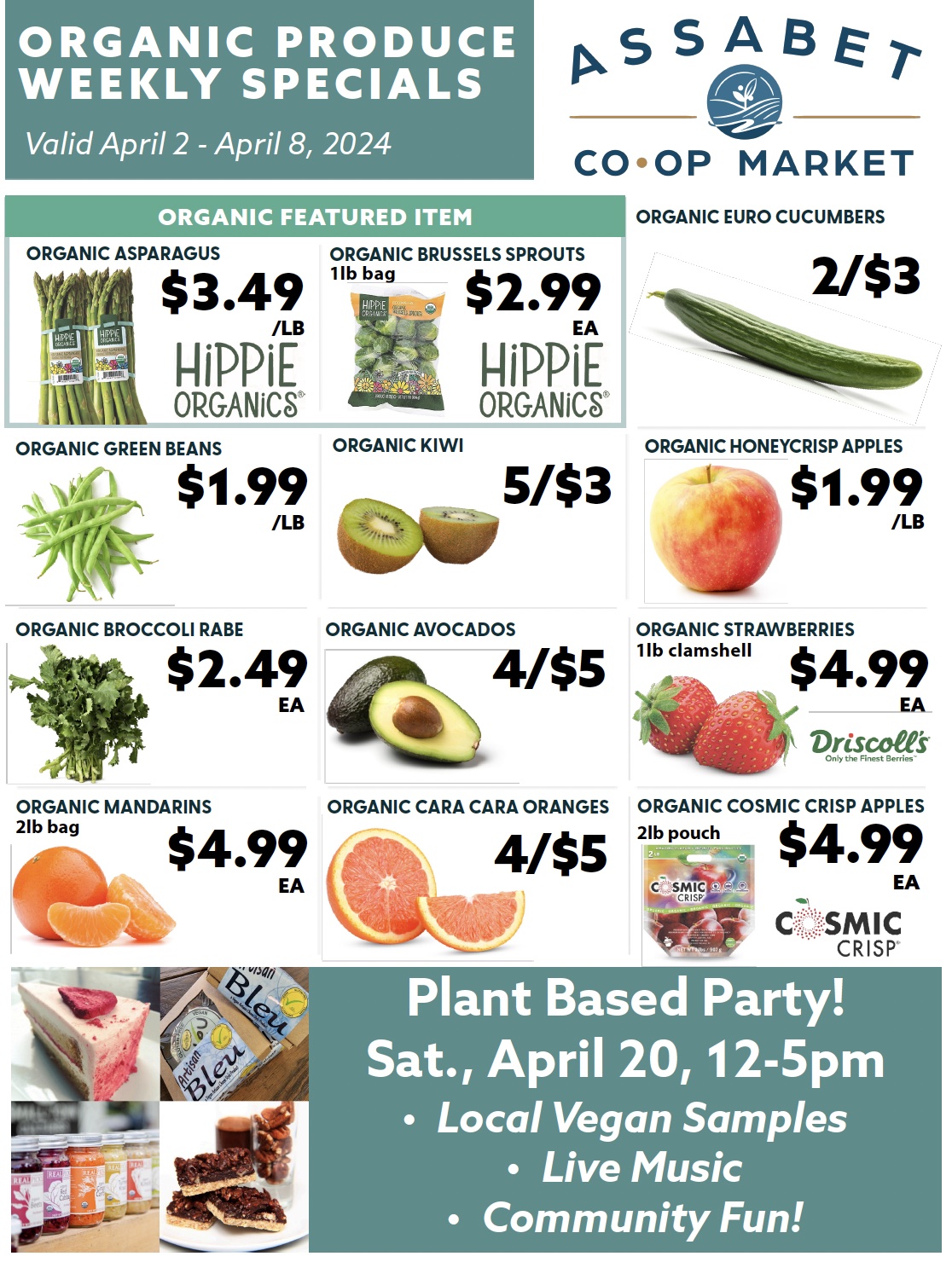 This Week at the Co-op - April 1! - Assabet Co-op Market